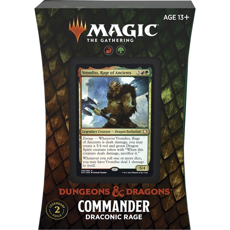 MTG Adventures in the Forgotten Realms Commander Decks-Draconic Rage ...