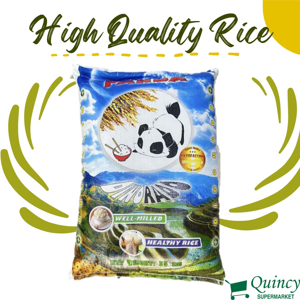Panda Dinorado Rice 25kg Sack - Quincy Supermarket | Shopee Philippines
