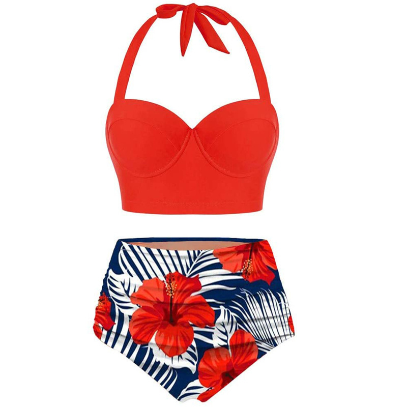 Oversized Swimsuit Chubby Womens Swimsuit Sexy High Waisted Bikini