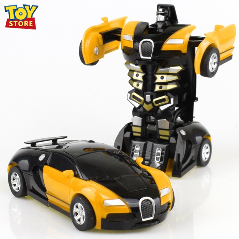 Transformers Car Crash Auto Transform Mini Robot Car Transform 2 In 1 ...