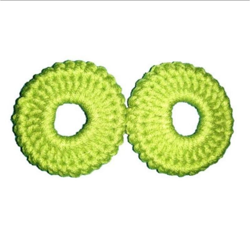 Crochet headset ear pads cushion cover, with garter (Plain) | Shopee ...