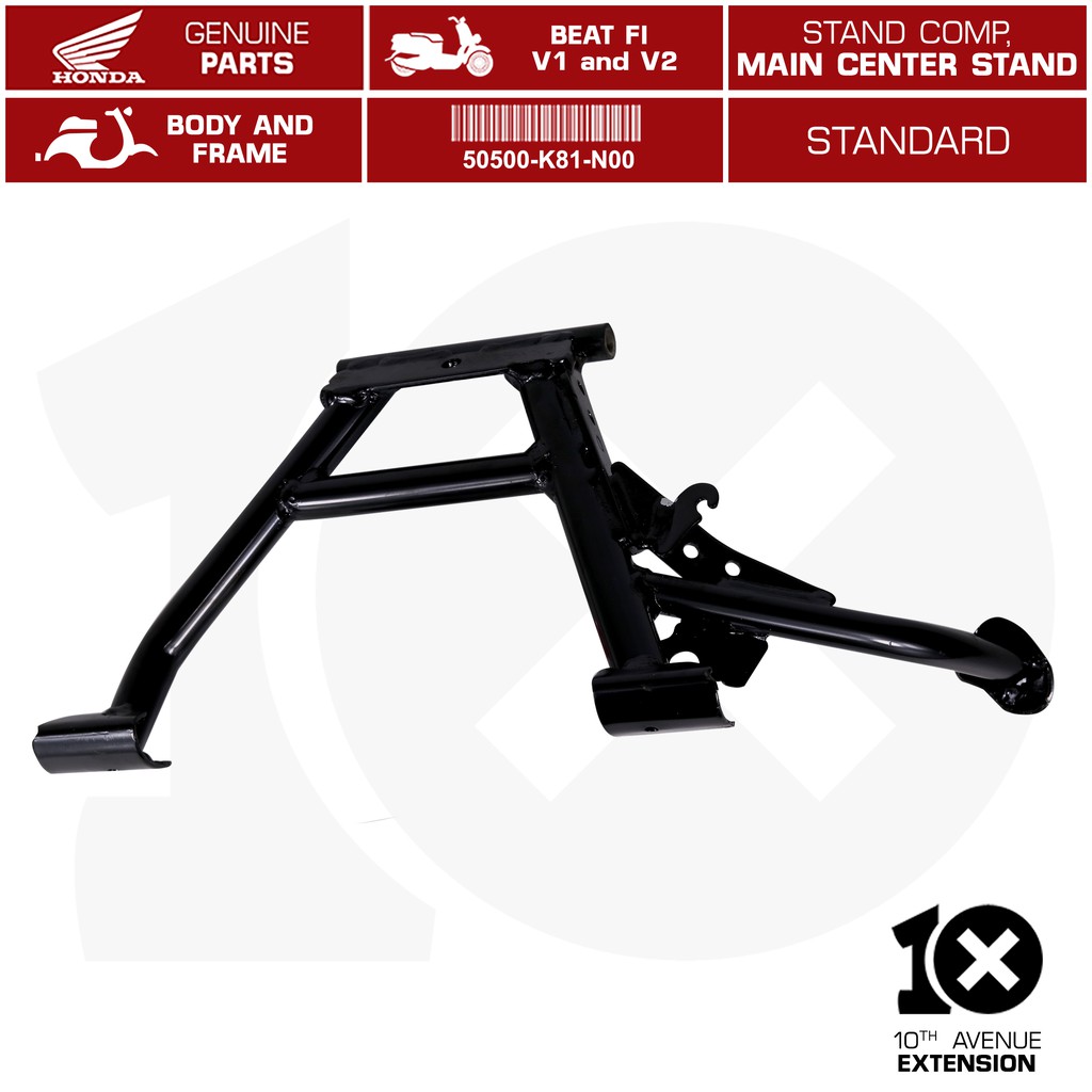 Honda Genuine Stand Comp, Main Center Stand Part No.50500-K81-N00 for ...