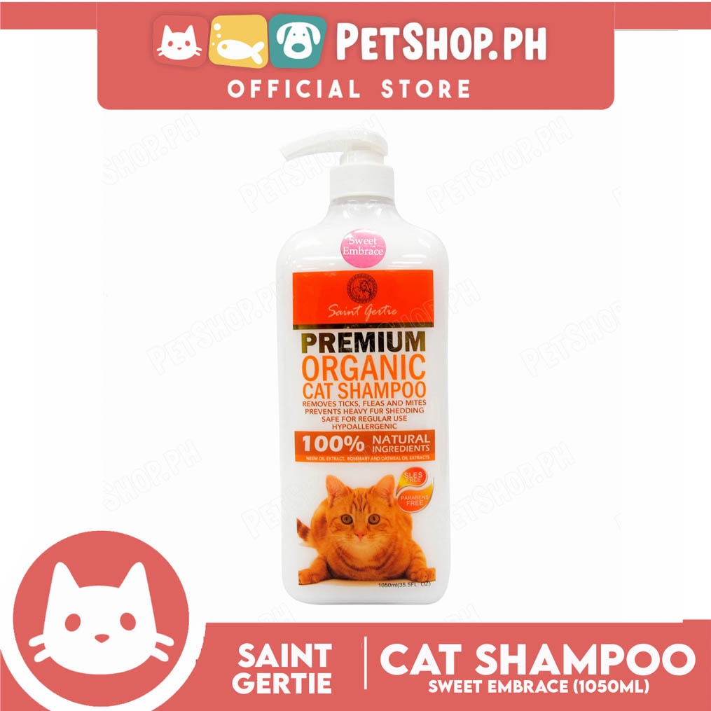 Saint Gertie Premium Organic Cat Shampoo 1050ml (Sweet Embrace Scent ...