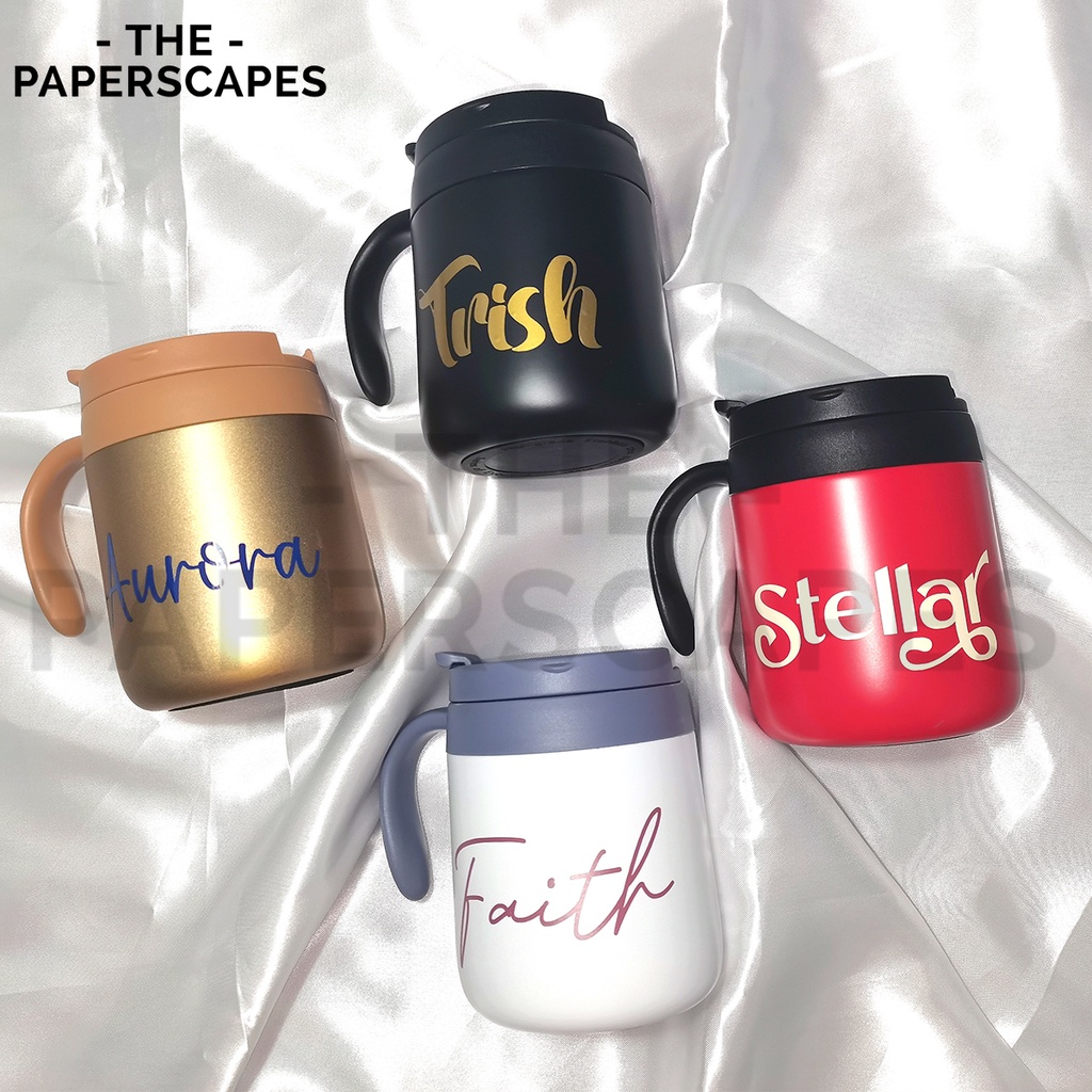 Stainless Steel Coffee Mug with Handle 350ml - Mark Cup 304 (Customized ...