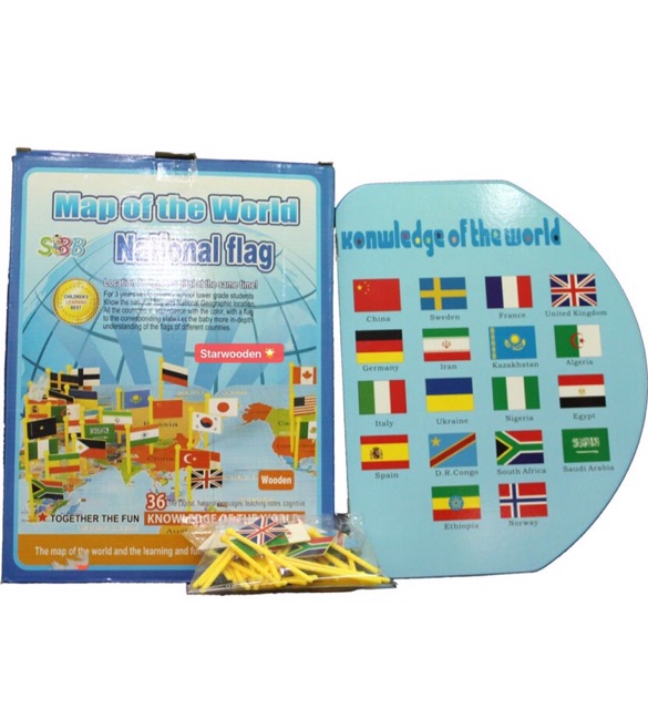 Map of the world national flag board World Map Puzzle with Flags ...