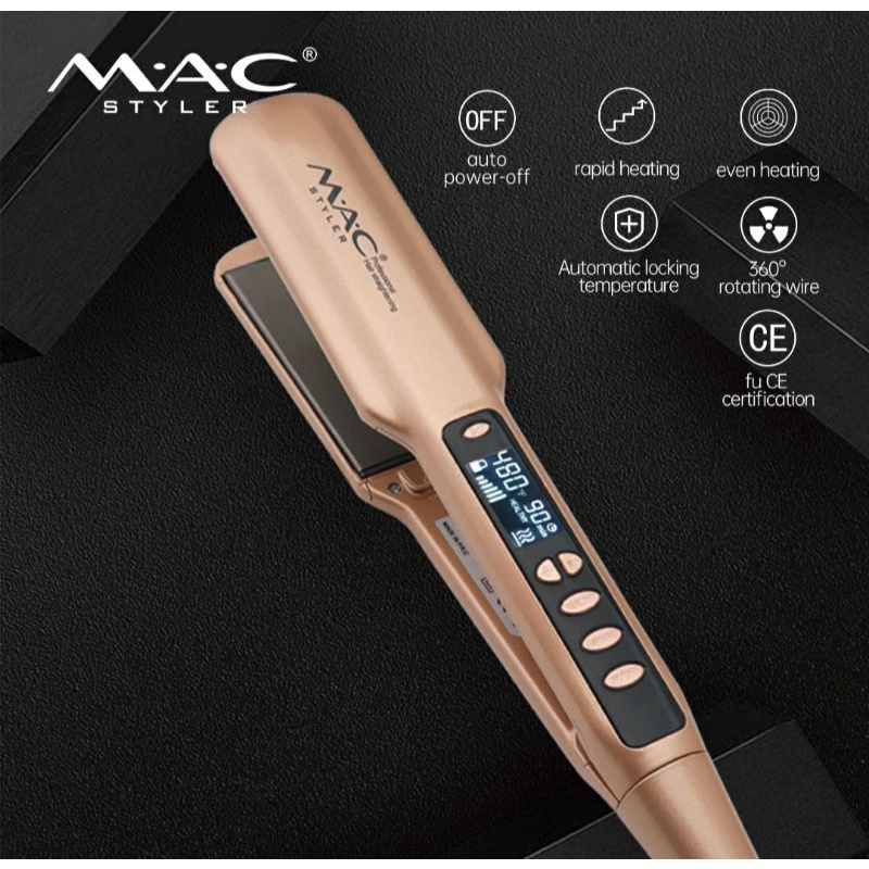 ORIGINAL MAC Styler Professional Hair Straightener MC-2095A | Shopee ...