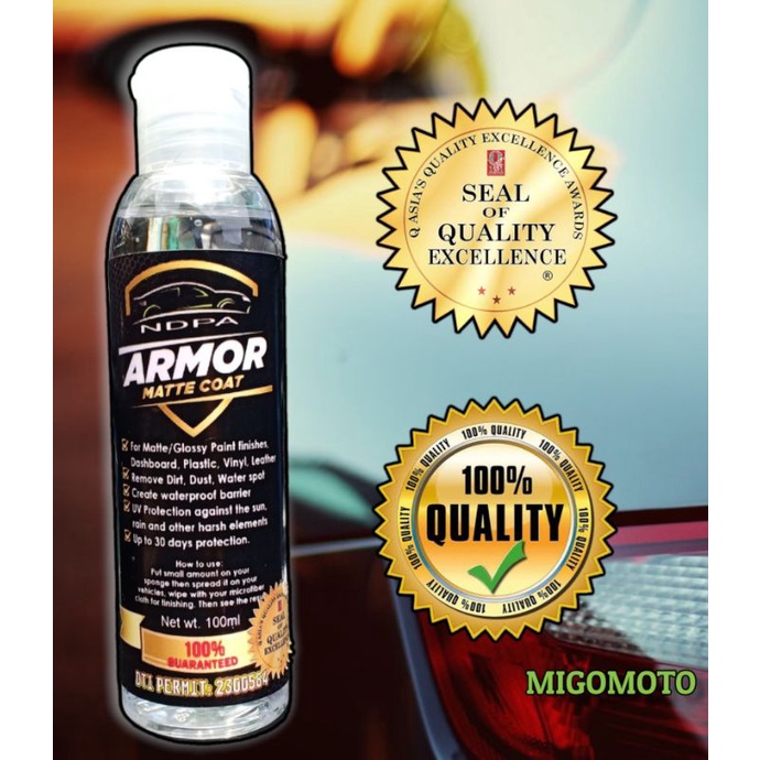ARMOR MATTE COAT(100 ML)High Quality Coating Wax( NO FREEBIES ...