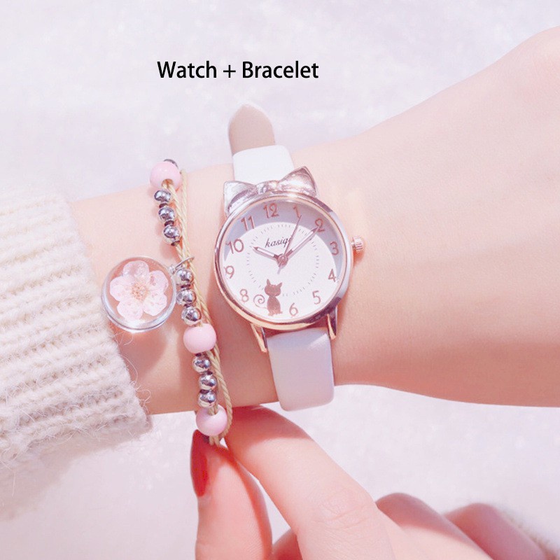 Watch for kids girls boys Student Relo Children Wrist watches Cat Ears ...