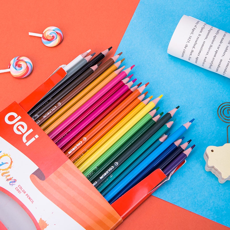 Deli Color Pencil Set 12/18/24 Colored Pencil Art Painting School ...