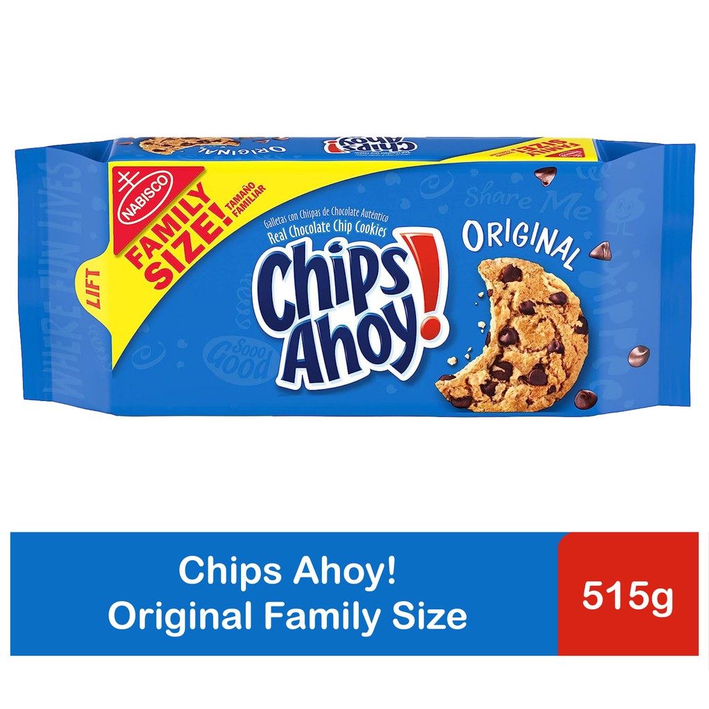 Chips Ahoy! Original Family Size 515 Grams | Shopee Philippines