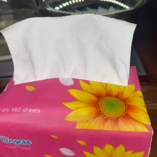 KINGESS Facial Tissue 8 Packs 4 Ply 460 Sheets Paper Towel Tissue ...