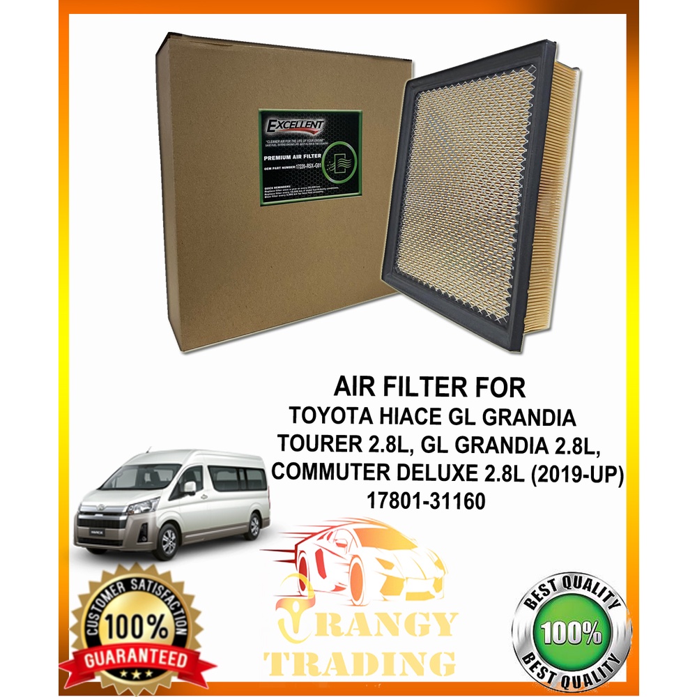 EXCELLENT AIR FILTER For TOYOTA Hiace GL Grandia Tourer, GL Grandia ...