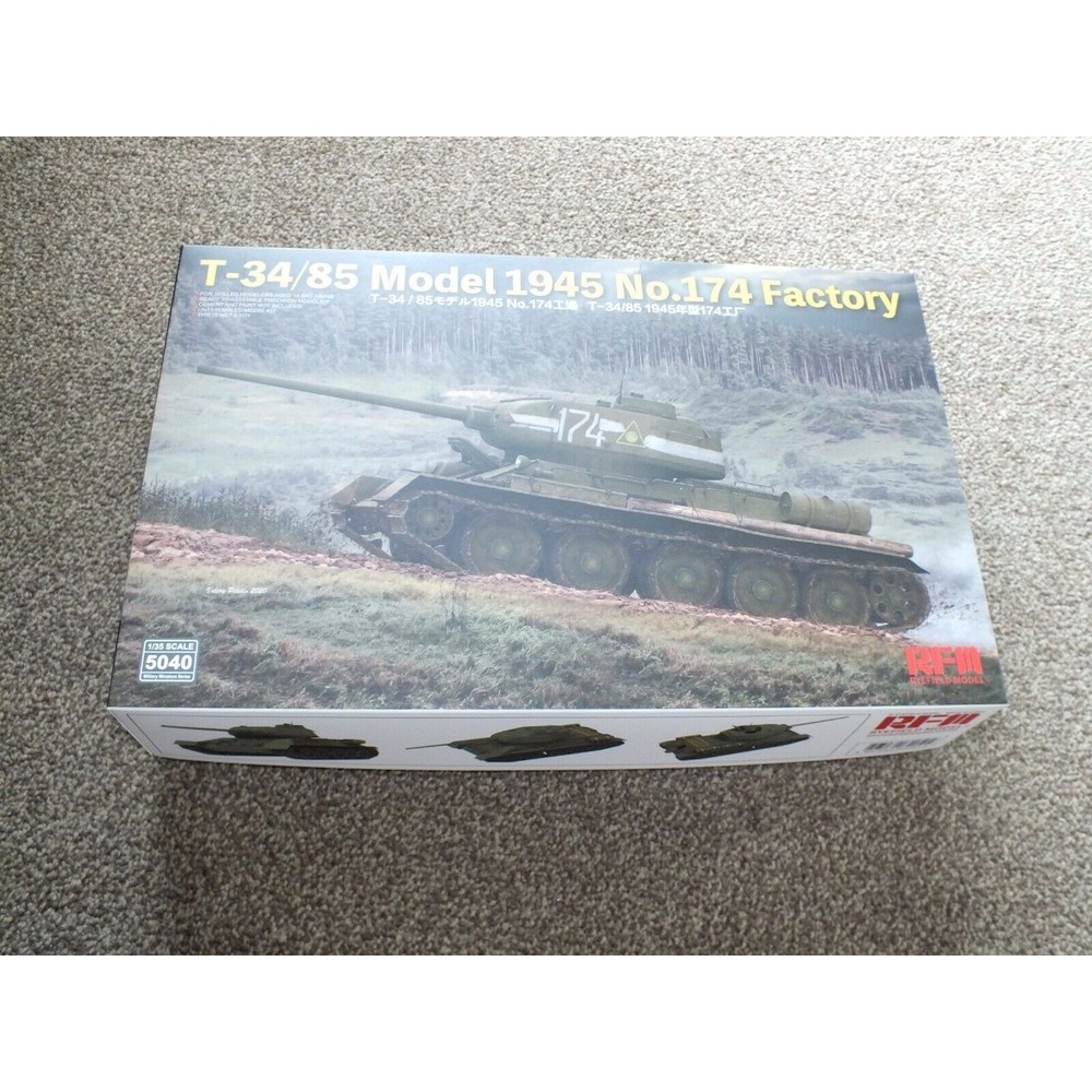 RYEFIELD MODEL 1:35 T-34/85 Model 1944 No. 174 Factory Military Model Kit RM5040 | Shopee ...