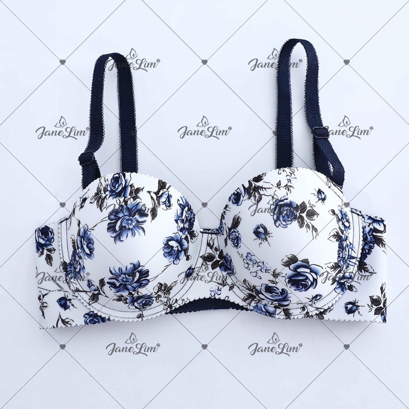 New Women's Floral Designed Wonder Push Up / Strapless Bra 1pc Cup B ...