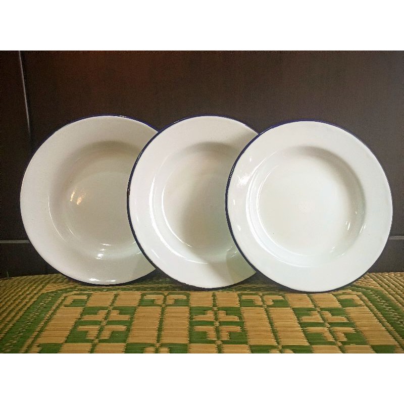 (1pc) Vintage Sartin Losa Enamel Plate Plato Platito 18cm/22cm | Shopee ...
