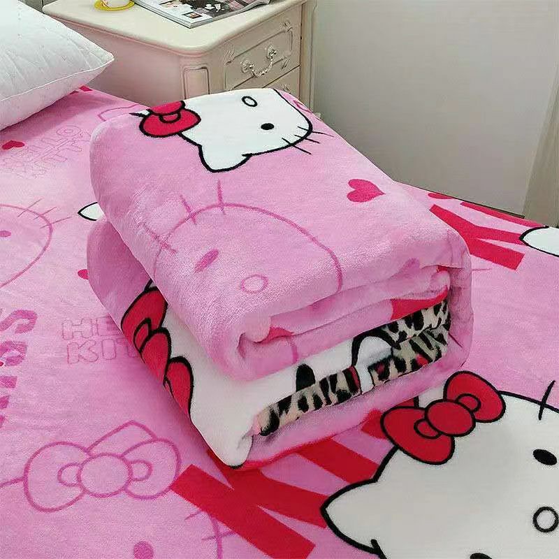 Microfiber blanket Hello kitty printed Simi Double size(150cmx200cm ...