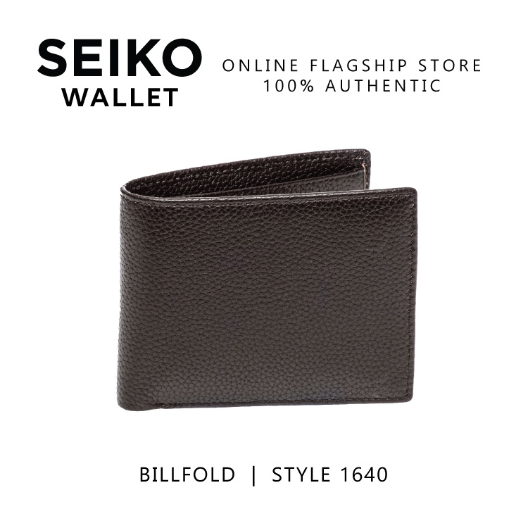 Seiko Wallet Genuine Leather Billfold (With RFID Blocker, Leather ...