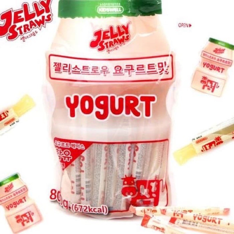 Kidswell BRAND YOGURT JELLY STICK YAKULT Flavor (Package Buy 5 Get 1 ...