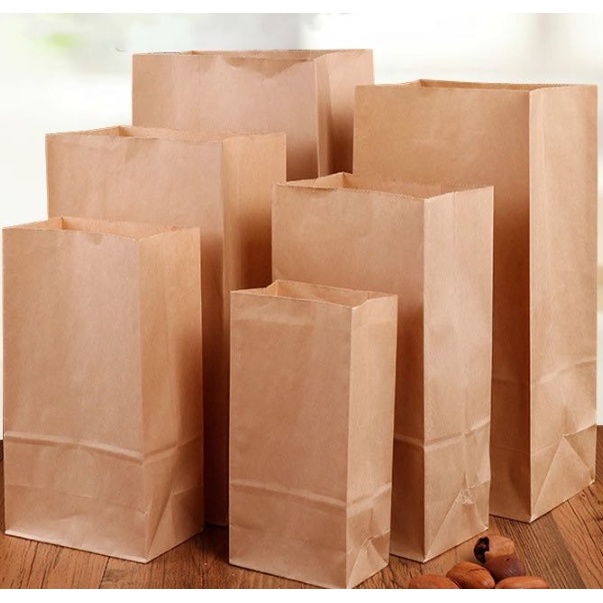 QJOQ.PH | Brown Paper Bag by 50Pcs. Per pack| Gift Wrapping Paper Bag Kraft Paper Wrapping Bag ...