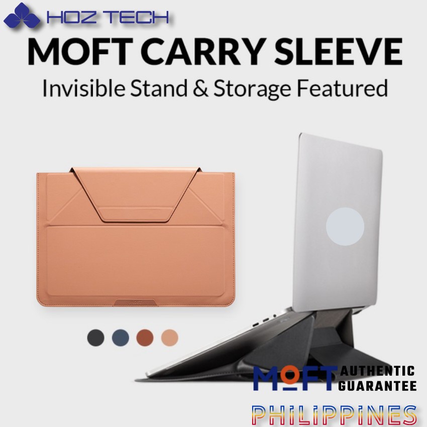 MOFT Carry Sleeve 4-in-1 Invisible Stand&Storage,Laptop Stand Seamlessly Built In,Portable ...