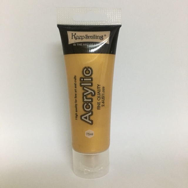 GOLD ACRYLIC TUBE PAINT 75ml | Shopee Philippines