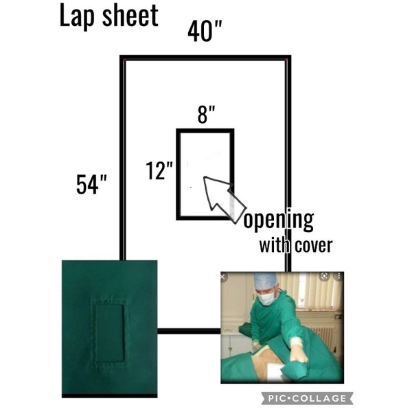 Drape or lapsheet for surgery reusable and autoclavable | Shopee ...