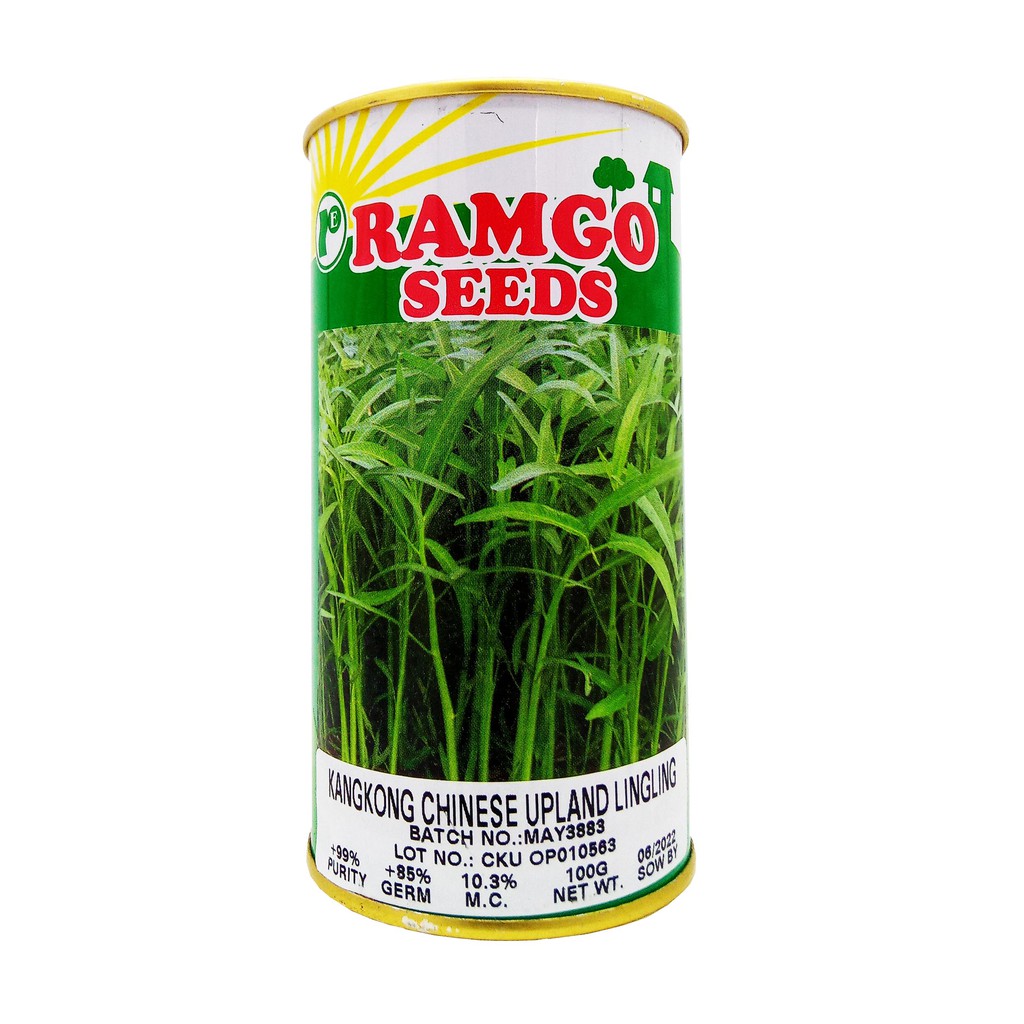 Ramgo Seeds Tin Can Kangkong Chinese 100g GDSFPH_S4 | Shopee Philippines