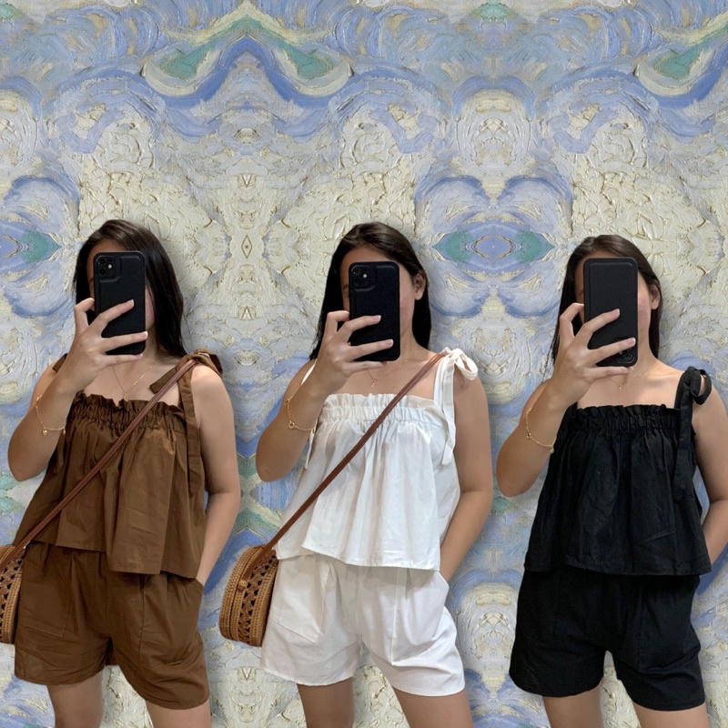 Bangkok Two Way Terno (Cotton Linen) | Shopee Philippines