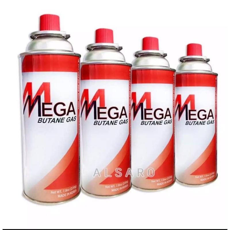 Mega Original Butane Gas 220g Set 4pcs | Shopee Philippines