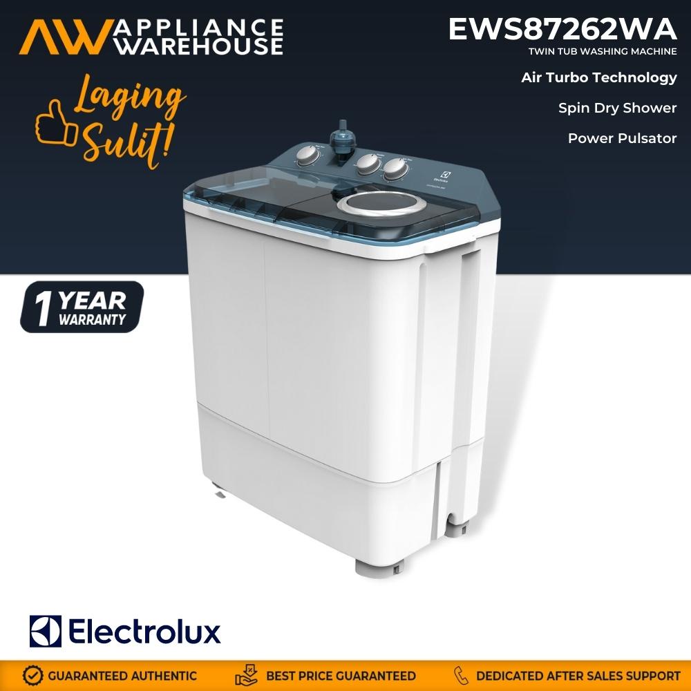 Electrolux EWS87262WA 7/4kg Twin Tub with Power Pulsator Washing ...