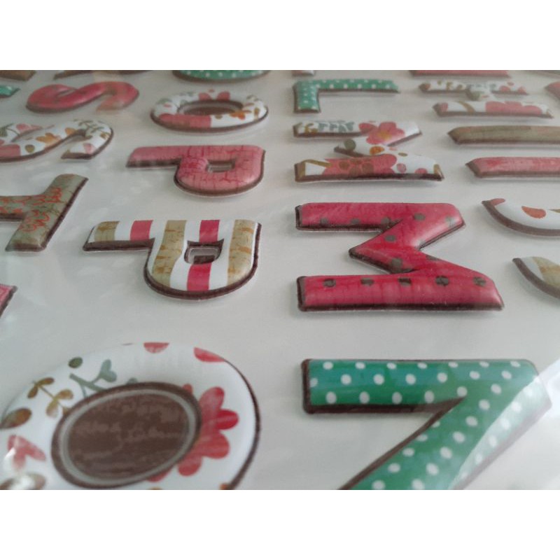 3D EMBOSSED VINTAGE STYLE SELF-ADHESIVE LETTER STICKER | Shopee Philippines