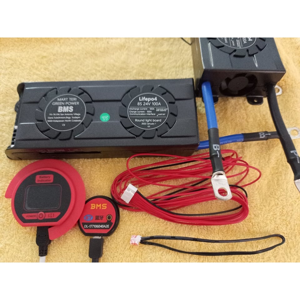 Smart BMS builtin FAN 8s 24v 200A 100A/100A with Bluetooth, NTC ...