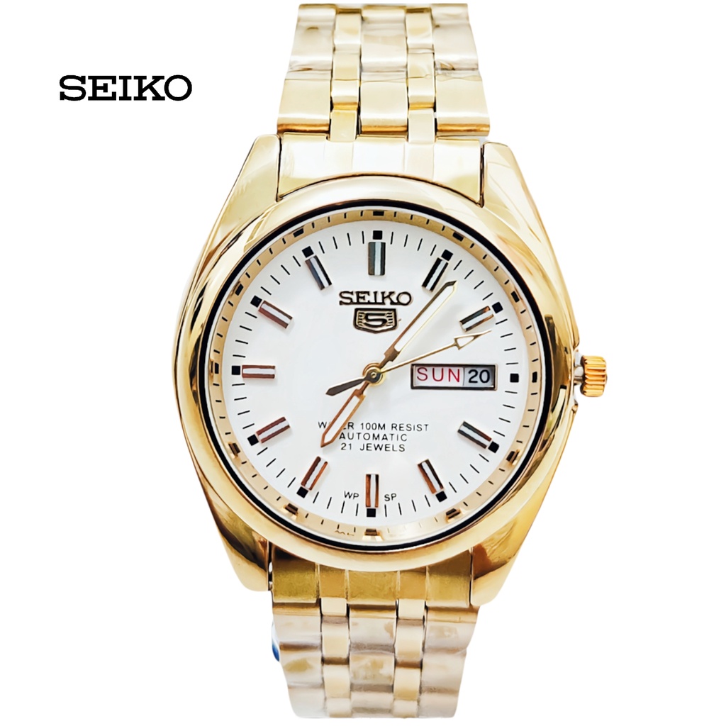 Seiko-5 Men's Automatic Hand Movement Stainless steel water resist w ...