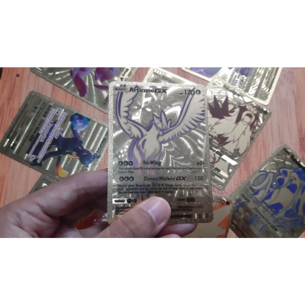 Gold FOIL POKEMON CARD TCG VERSION 2 SPECIAL POKEMON LEGENDARY | Shopee ...