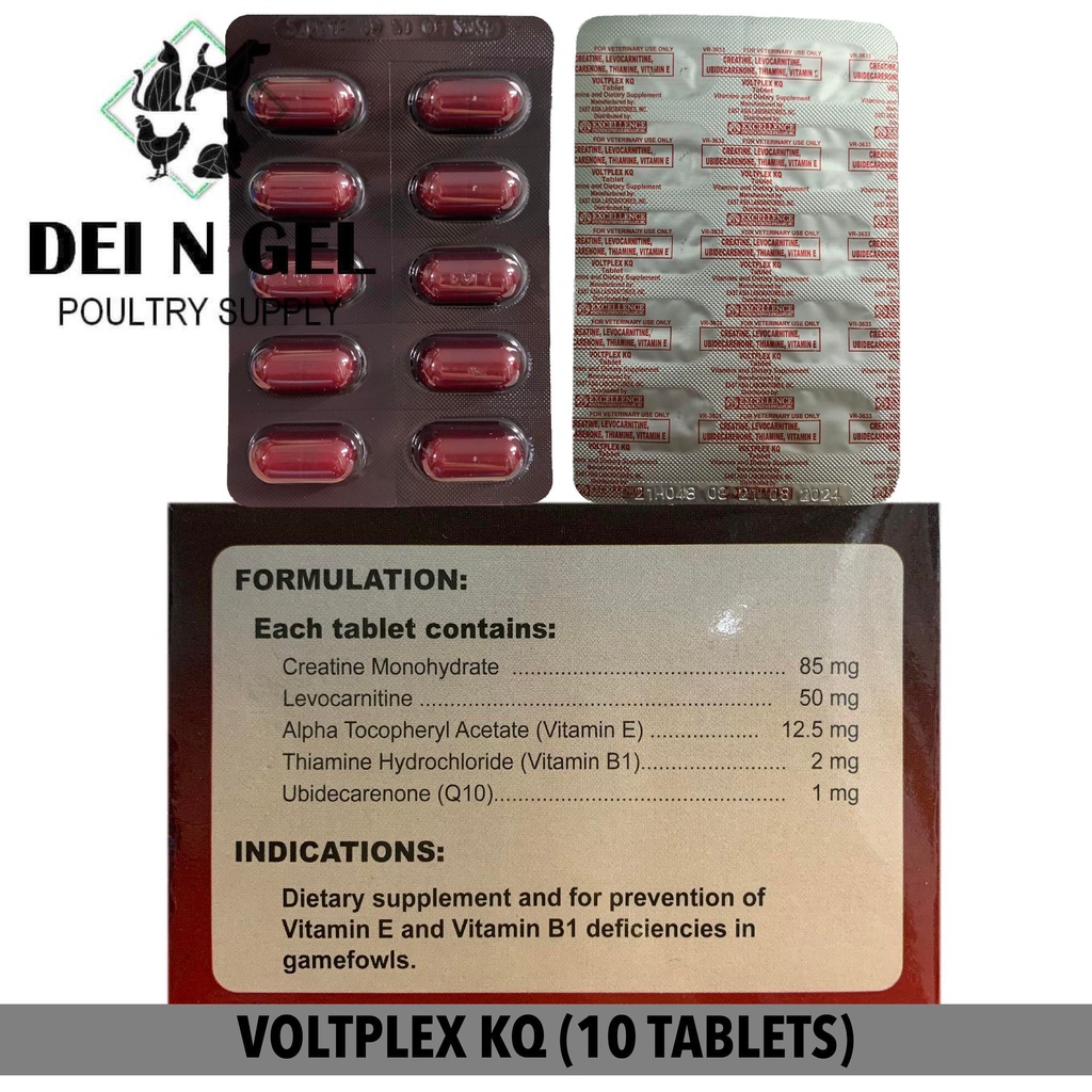 Voltplex KQ for Gamefowl (10 TABLETS) | Shopee Philippines