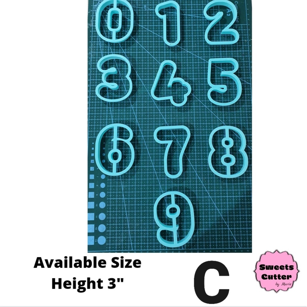 Number Cutter Fondant 3" | Shopee Philippines