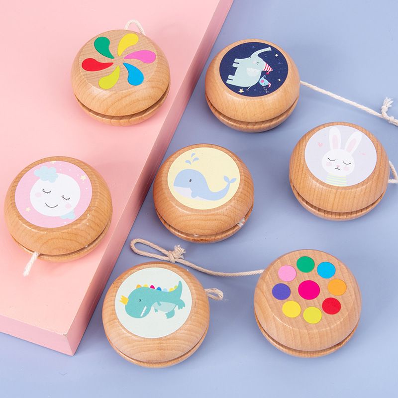 Animal wooden yoyo toy / wooden yoyo | Shopee Philippines