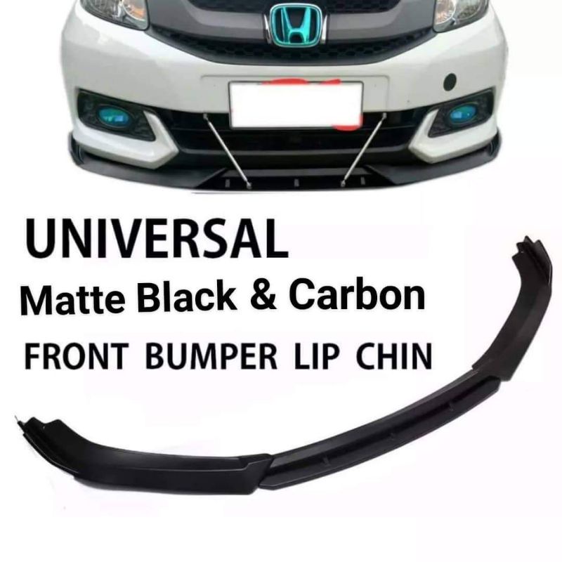 Car Universal Bumper Front Chin Double Blade | Shopee Philippines