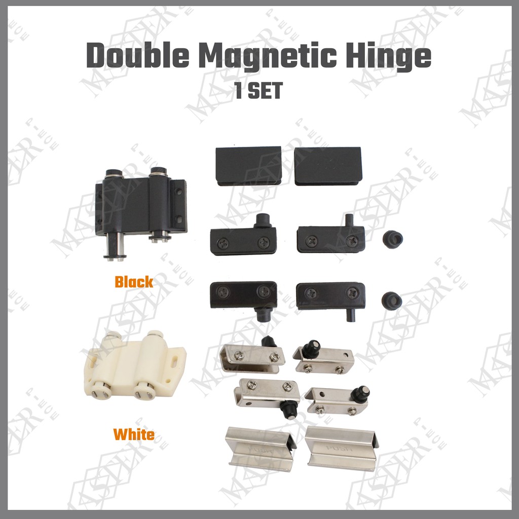 Double Magnetic Hinge (Push-to-open) for Kitchen Cabinet | Shopee ...