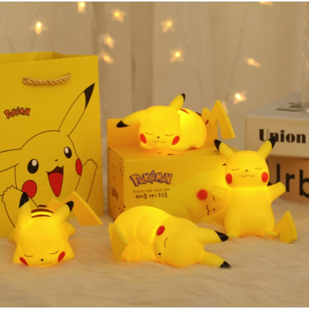 Pokemon Pikachu Night Lamp With Gift Box Bed Desk Decor Action Figure ...