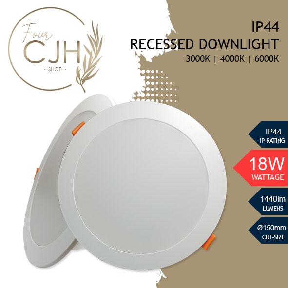 FourCJH IP44 Recessed Down Light 18 Wattage Pin Light Ceiling Panel ...
