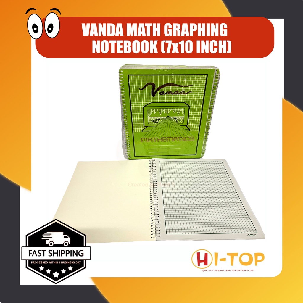 LARGE/BIG Vanda Math Notebook Spiral Sold per Ream (10 notebooks) | 7 ...