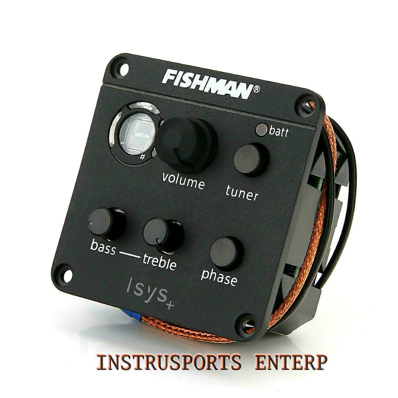 Guitar Acoustic Pickup Fishman® ISYS + 2 Band Onboard Preamp EQ Tuner ...