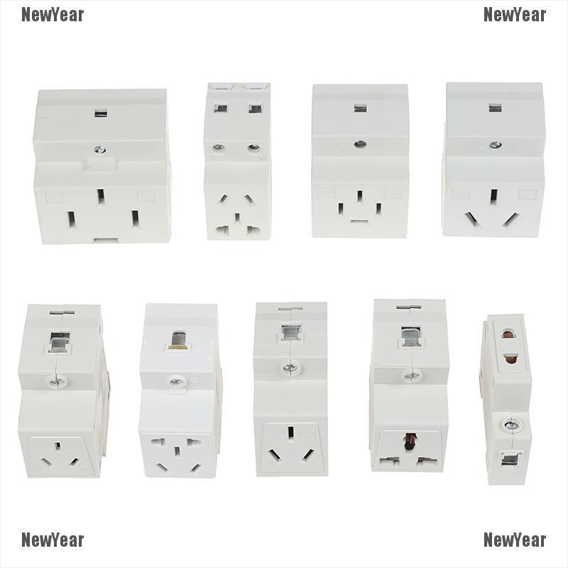 DIN Rail Mount AC Power ac30 Modular Socket 10/16A 250V AC socket ...