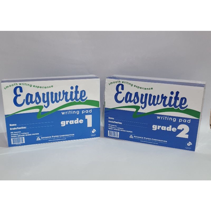 Easywrite Writing Pad Set of 10 Pads ( Grade 1 to 4 ) | Shopee Philippines