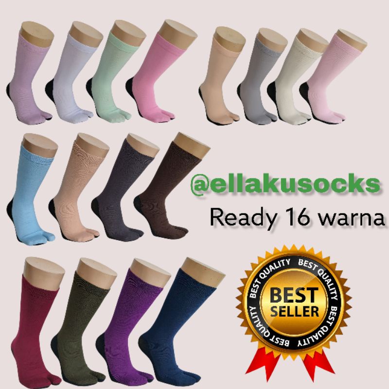 HITAM Plain Thumb Socks With Black Soles | Shopee Philippines