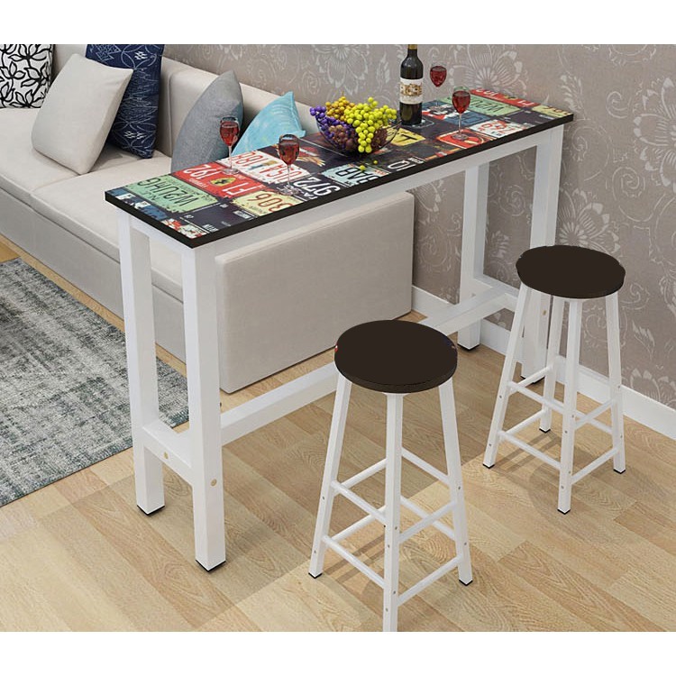 Wall bar table home window side table long dining table milk tea shop ...