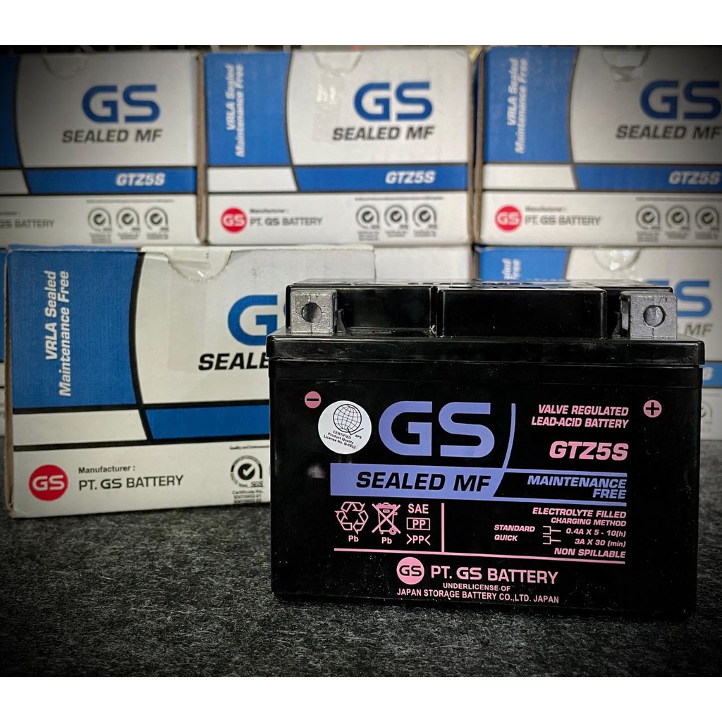 GS Sealed MF Battery (GTZ5s) 4L | Shopee Philippines