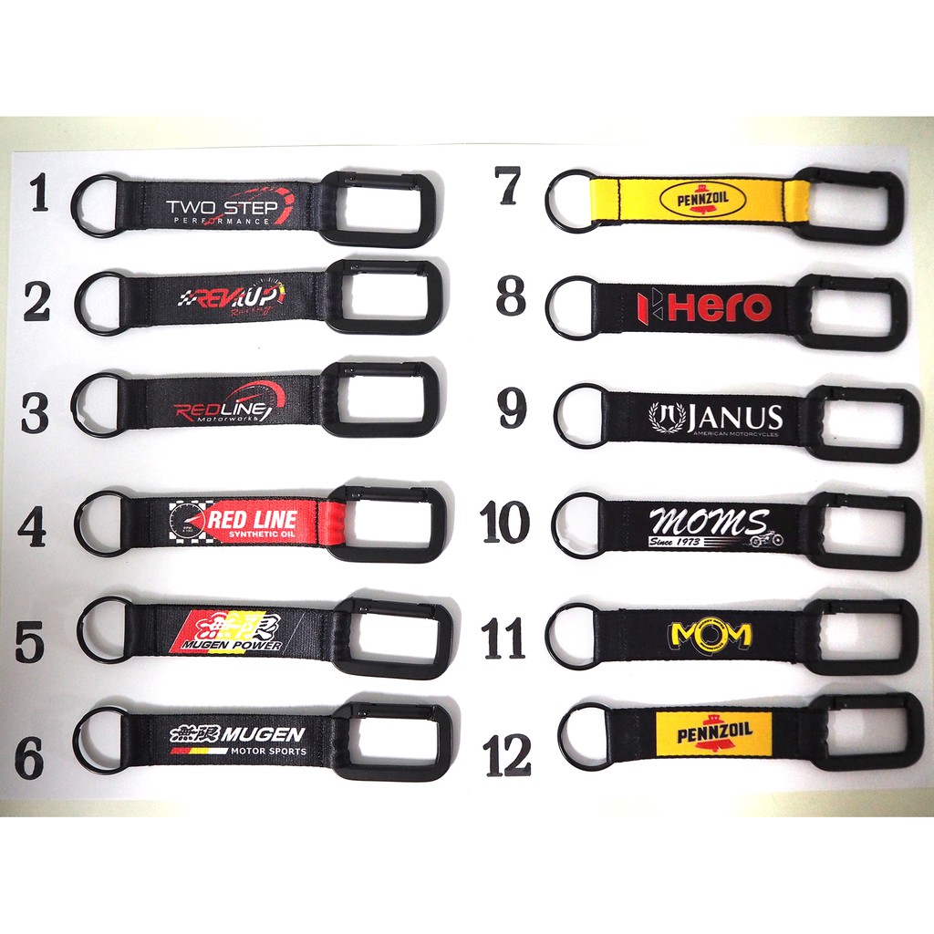 Fabric Keychain Two Step rev it up red line Mugen Power Pennzoil Hero ...