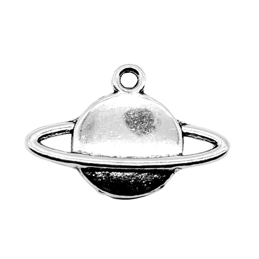 10 pieces Planet Saturn Solar System Charms Pendants For Handmade ...